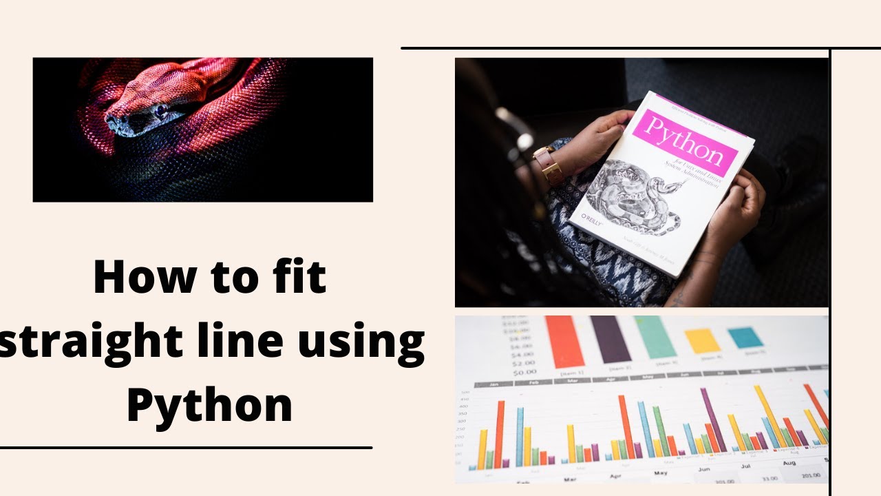 How to fit straight line using python