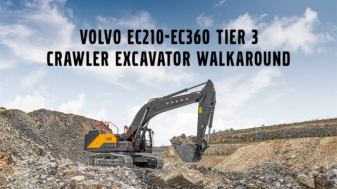 Volvo Crawler Excavator EC210 – EC360 T3 - walkaround