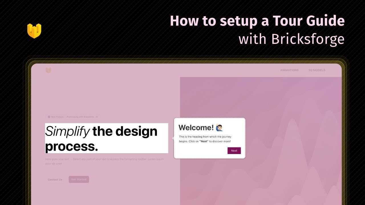 HOW TO [10] Setup a Tour Guide with Bricksforge