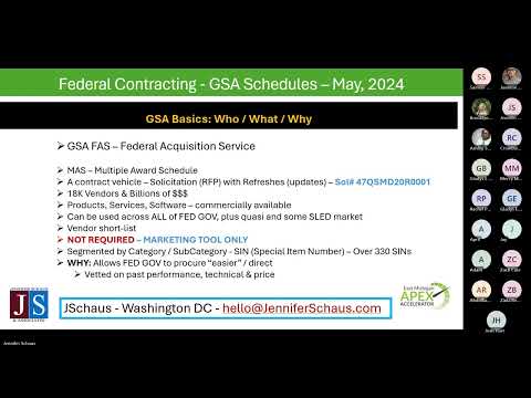 GSA Schedules: The What, Why, How To & Fine Print - With E. Michigan APEX Accelerator