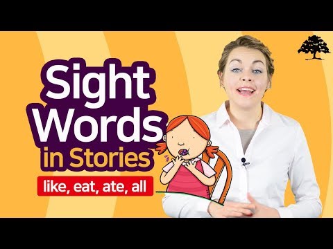 Easy Sight Words 2 (Unit 2 I Like To Eat) | Sight Words : like, eat, ate, all