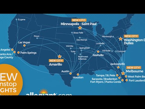 7 nonstop flights added to Austin airport through Allegiant Air