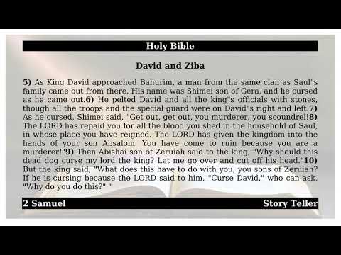 2 Samuel - Chapter 16 - David and Ziba | The Holy Bible