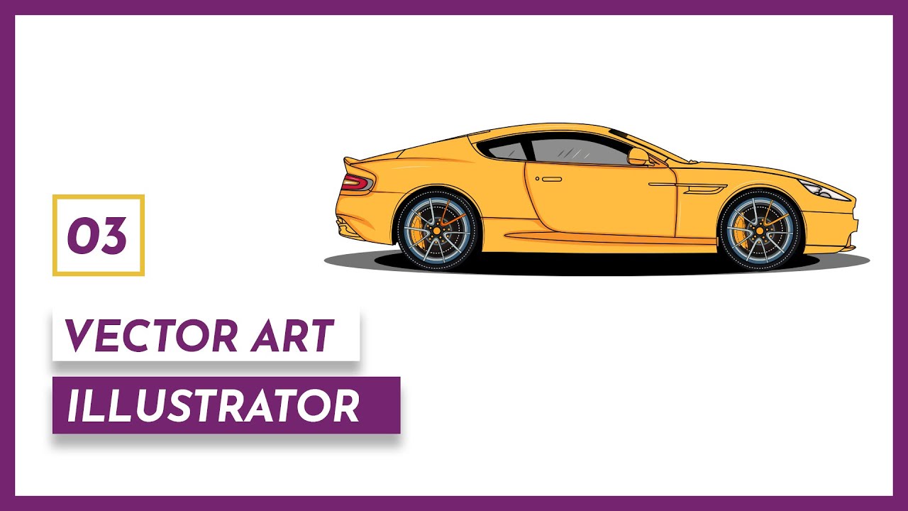 Car Vector Art Illustrator tutorial - Wheels Drawing ADOBE ILLUSTRATOR