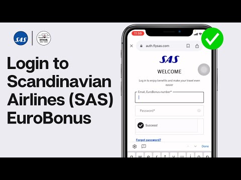 How to Login to Scandinavian Airlines (SAS) EuroBonus - Easy Steps 2024!