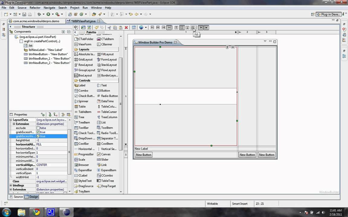 WindowBuilder Pro SWT Development