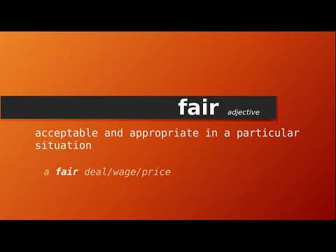 fair , Meaning of fair , Definition of fair , Pronunciation of fair