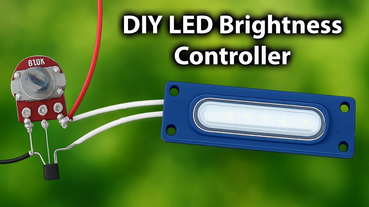 How to Make LED Brightness Controller Circuit using 10kΩ Potentiometer