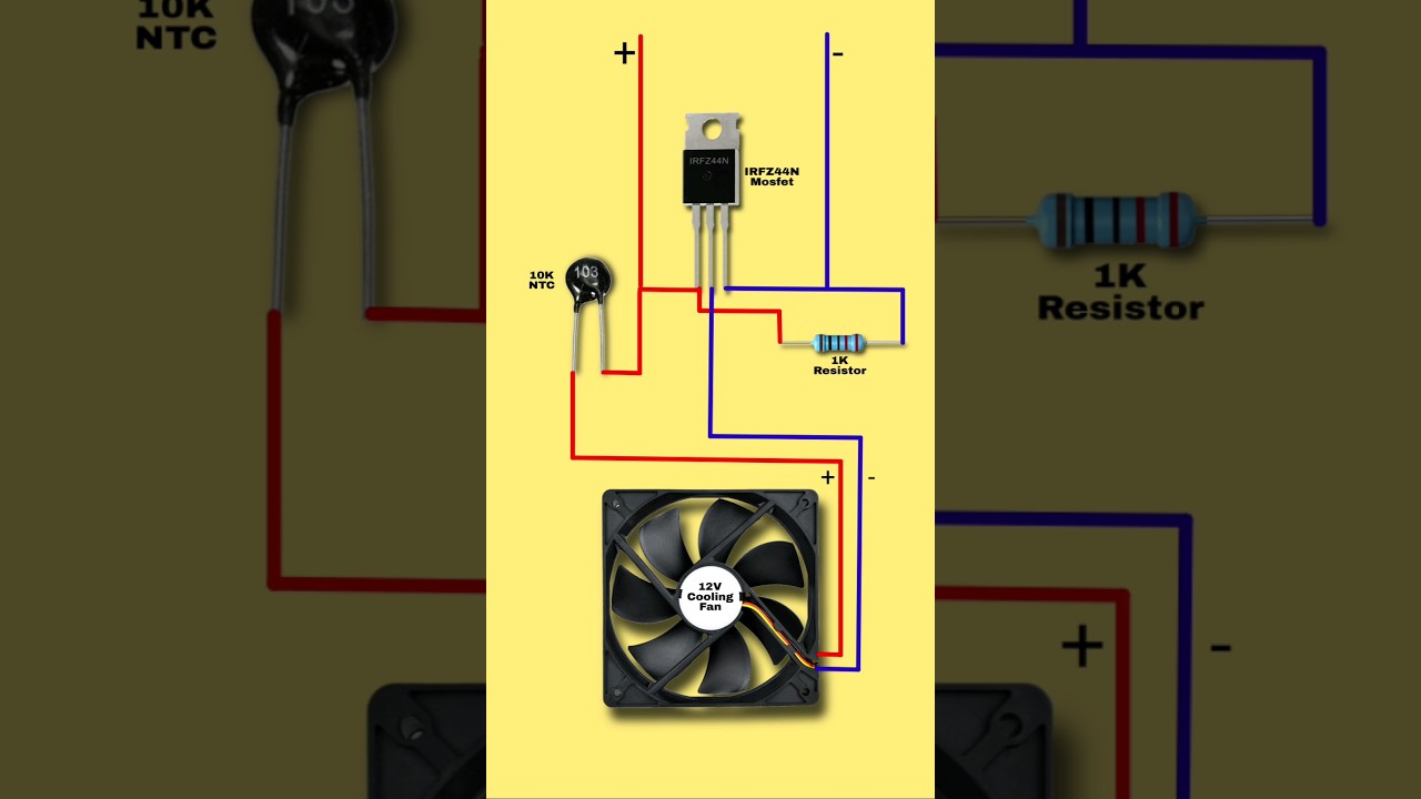 Automatic temperature controlled dc fan | Automatic speed adjustable fan