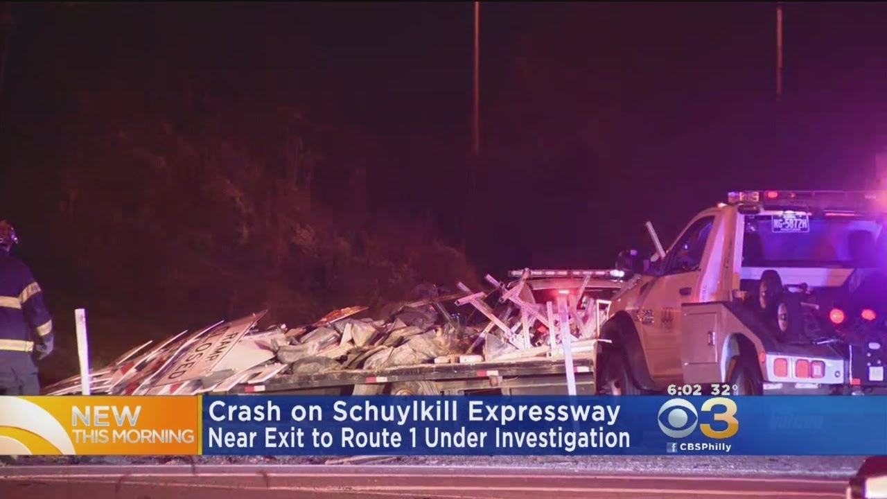 Police Investigate After 2 Hurt In Crash On Schuykill Expressway