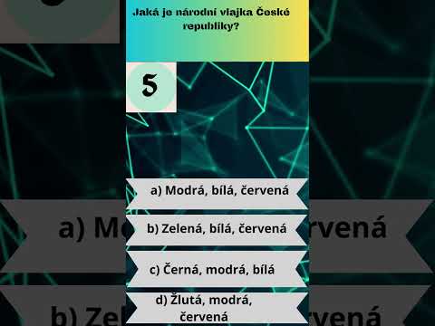Národní vlajka České republiky 1/7 #učení #kviz #informace