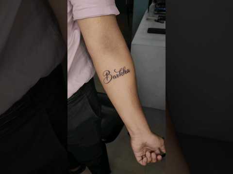 Barkha Name Tattoo #tattoobhopal #tattootheartstudio