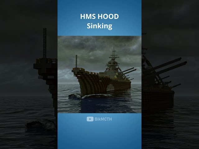 HMS Hood Sinking #bismarck #minecraft #shorts | วิดีโอครีเอเตอร์ by OS