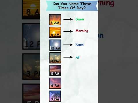 Can you name these times of day? #english #time #englishspeaking #englishvocabulary #like #comment