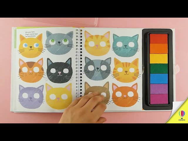 Fingerprint Activities Cats and Dogs | Usborne | Be Curious
