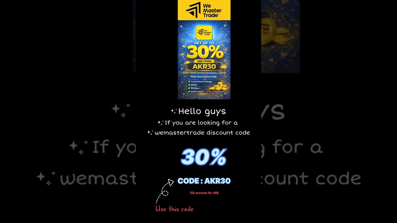 Wemastertrade discount code 30% off instantly