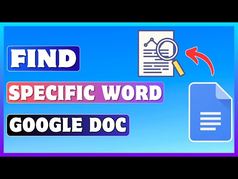 How To Find Words In Google Docs | Search For A Word In Google Docs
