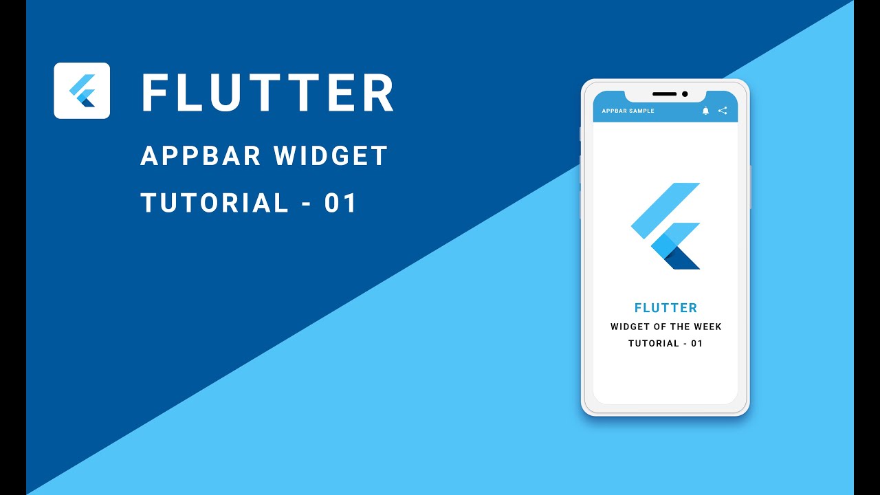 Flutter AppBar Tutorial - How to design appbar in flutter 2021