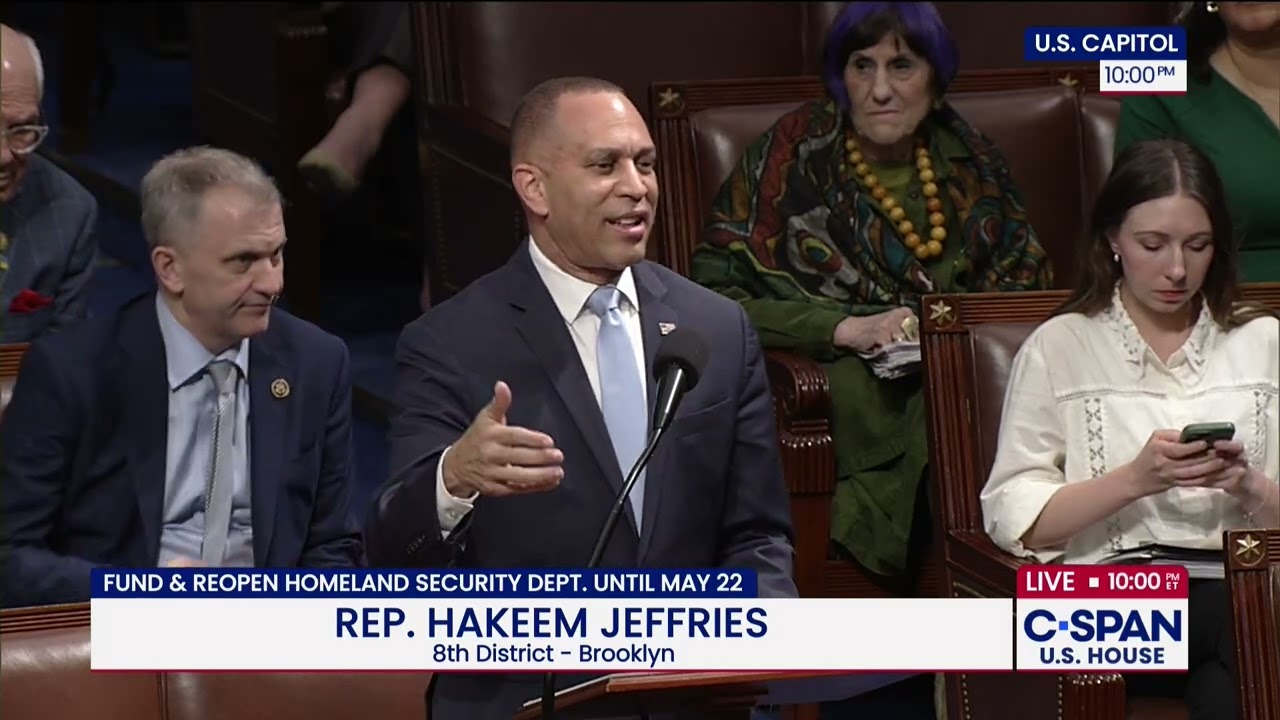 Leader Jeffries Floor Remarks on Republican Bill Funding Ice Brutality and Continuing Airport Chaos 