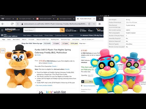 NEW FNAF FUNKO SPRING COLORWAY-FREDDY PLUSH CONFIRMED ON AMAZON!!! | NEW FNAF PLUSH NEWS