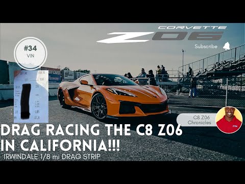 C8 Corvette Z06 Hits the Drag Strip, Runs 6.8s Eighth Mile With Drag ...