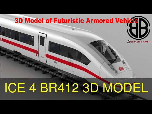 ICE 4 BR412 3D Model - FlatPyramid