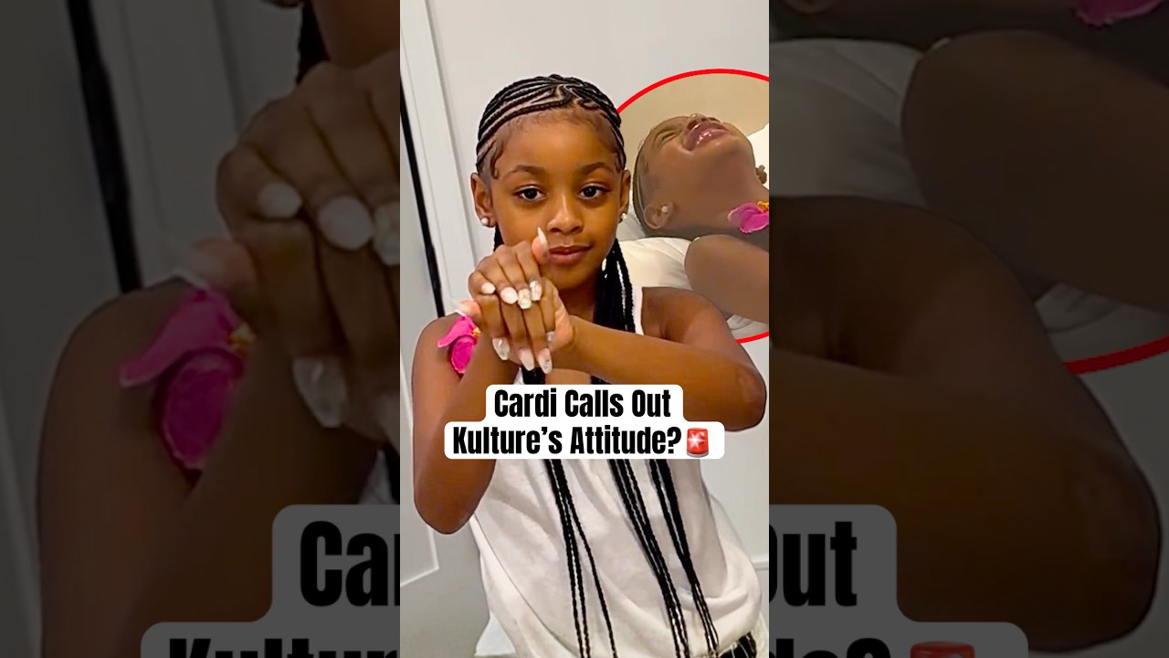 Cardi Calls Out Kulture’s Attitude? #shorts #cardib #celebritykids
