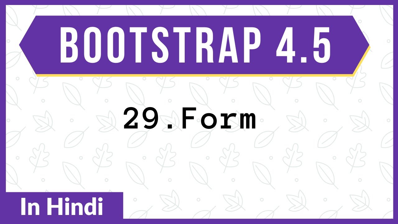 #29. Forms | Bootstrap