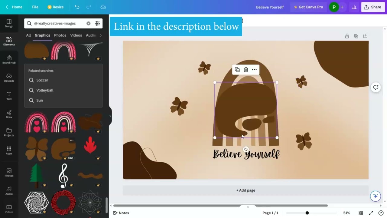 How to create a boho desktop wallpaper in Canva