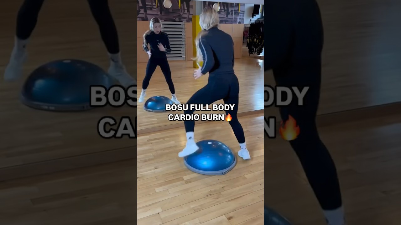 Try this cardio burner for your next workout! 😅🔥 #bosu #abs #cardio #fitness