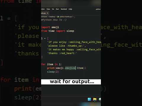 Use Emoji in Python 🐍🤩