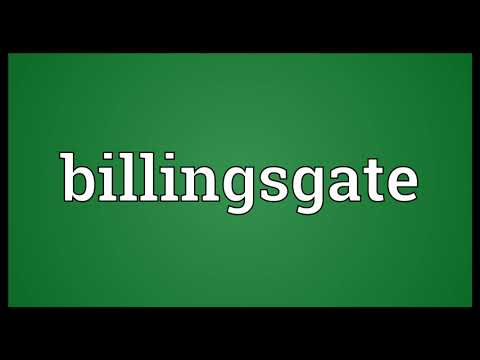 Billingsgate Meaning