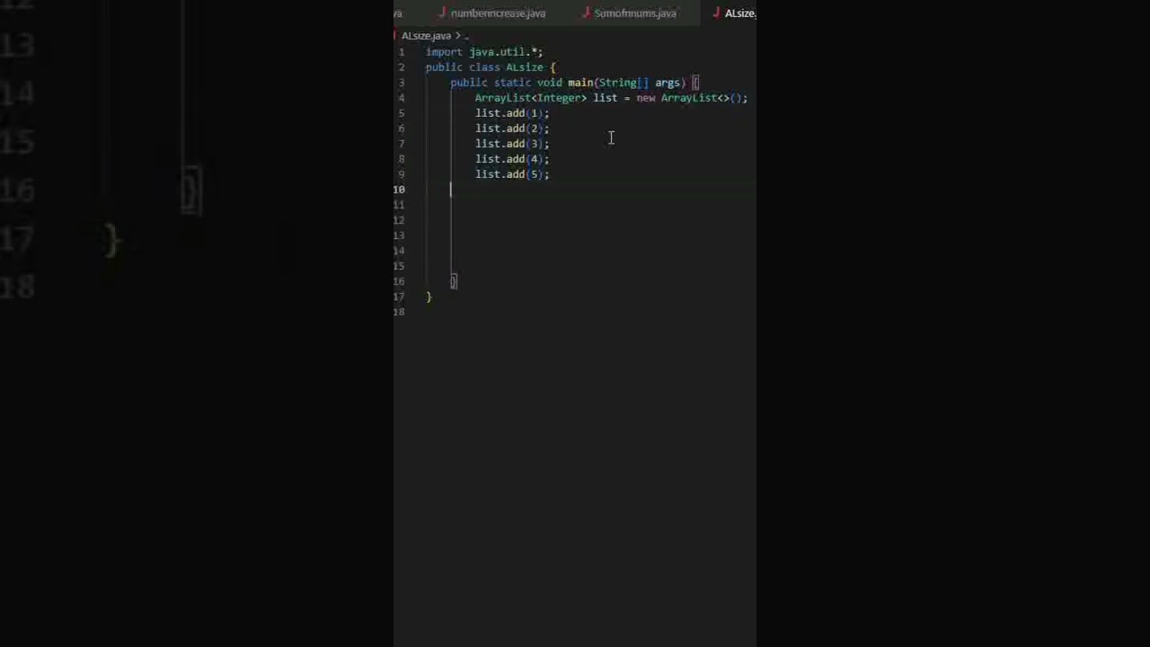 How to find length of Array list in Java 🔥🔥🔥 #programming #java #coding #shorts #short #viral