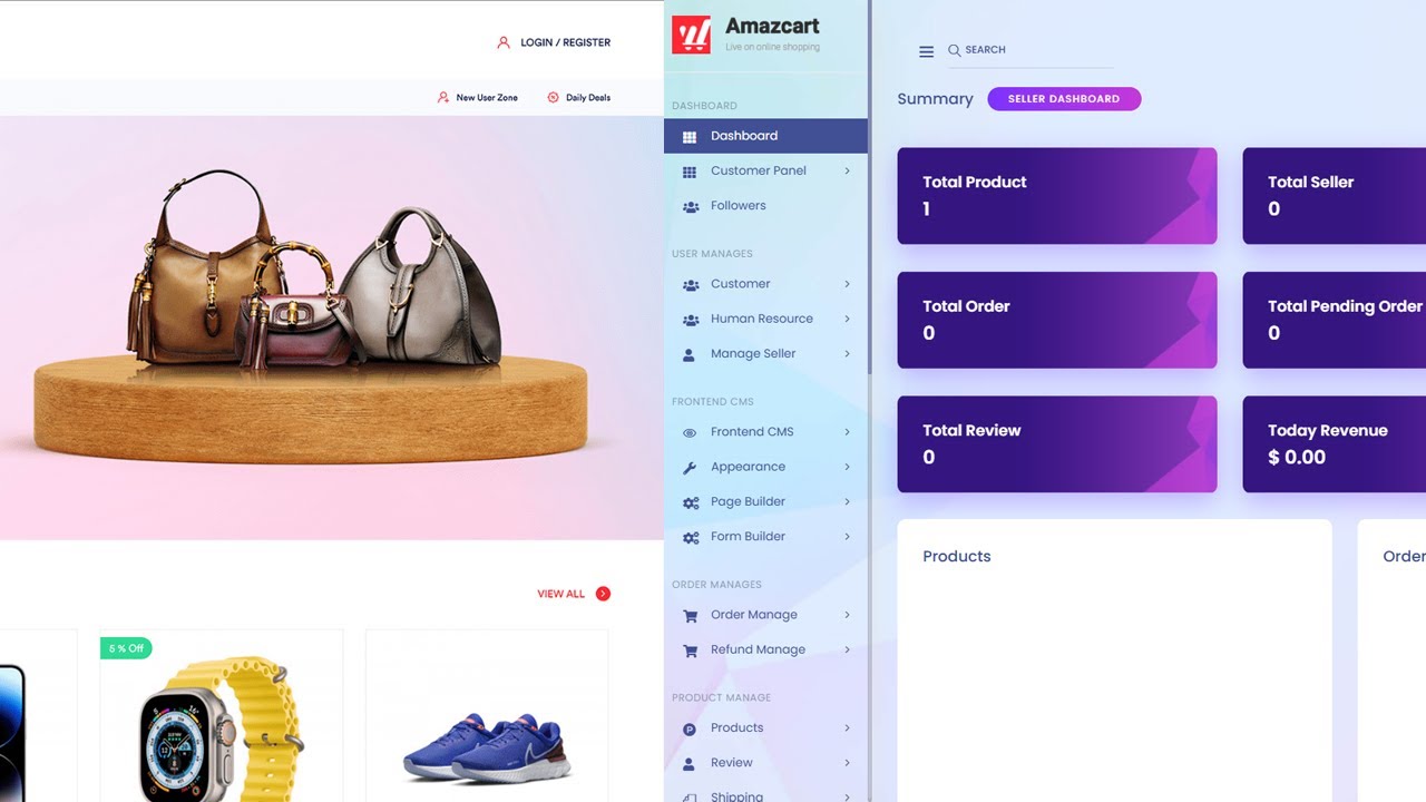 E Commerce Website PHP Script Free Source Code