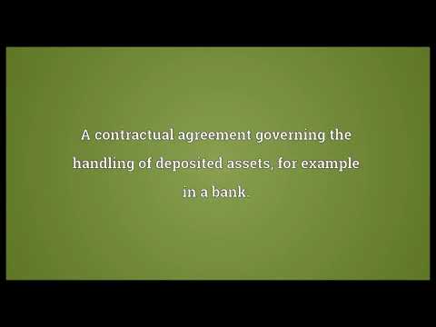 Deposit contract Meaning