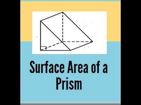 Surface area of a triangular prism
