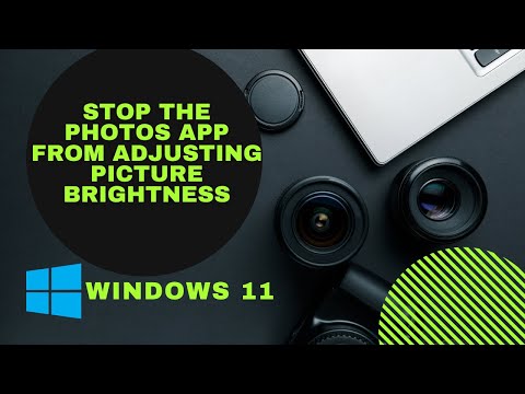 How to stop the Photos app from adjusting picture brightness on Windows 11