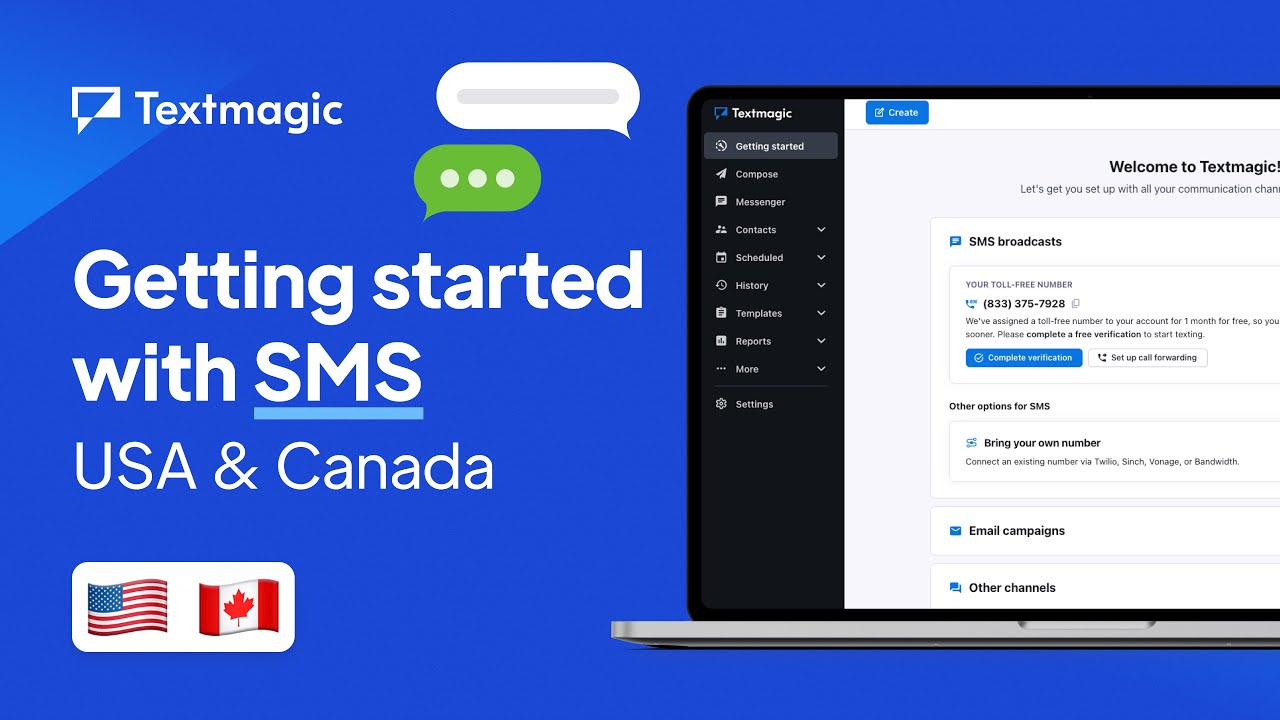 Getting started with SMS (US & CA) - Textmagic