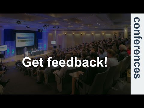 Receive feedback on your work prior to publication | Conference presentation success