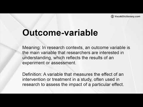 Outcome-variable Meaning