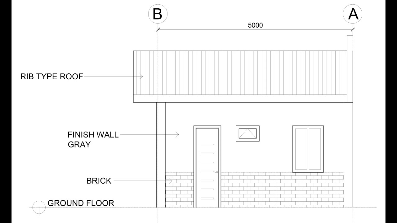 How to Create REAR ELEVATION PLAN