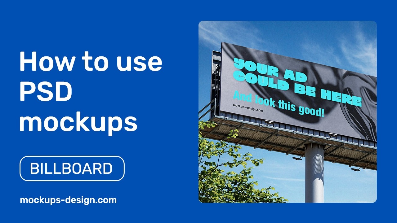 How to Use a Billboard Mockup in Photoshop