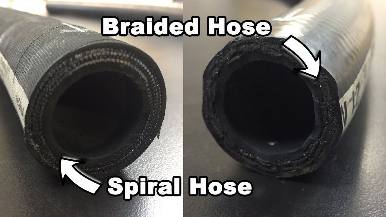 Learn the differences between Spiral vs Braided hydraulic hoses