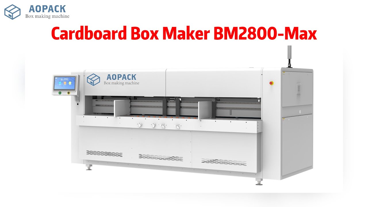 Aopack BM2800-Max Cardboard Box Maker | Carton Box Making Machine | New Automatic Box Making Machine