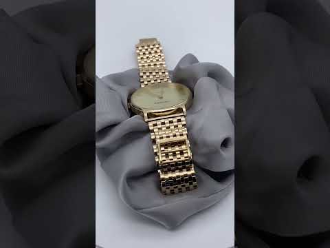 Kaliky.com   Yellow 14k 585 gold men's watch Geneve mw004y&mwb004y
