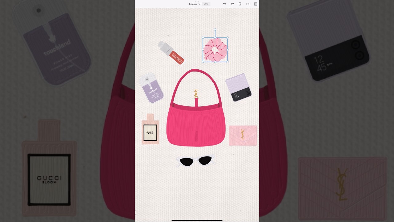 What’s in my bag 😁🙌 #shorts #drawing #whatsinmybag #adobefresco #art