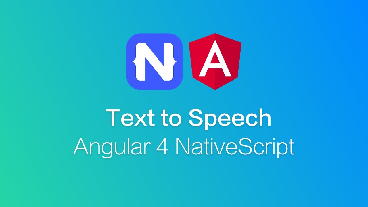 NativeScript Text to Speech with Angular