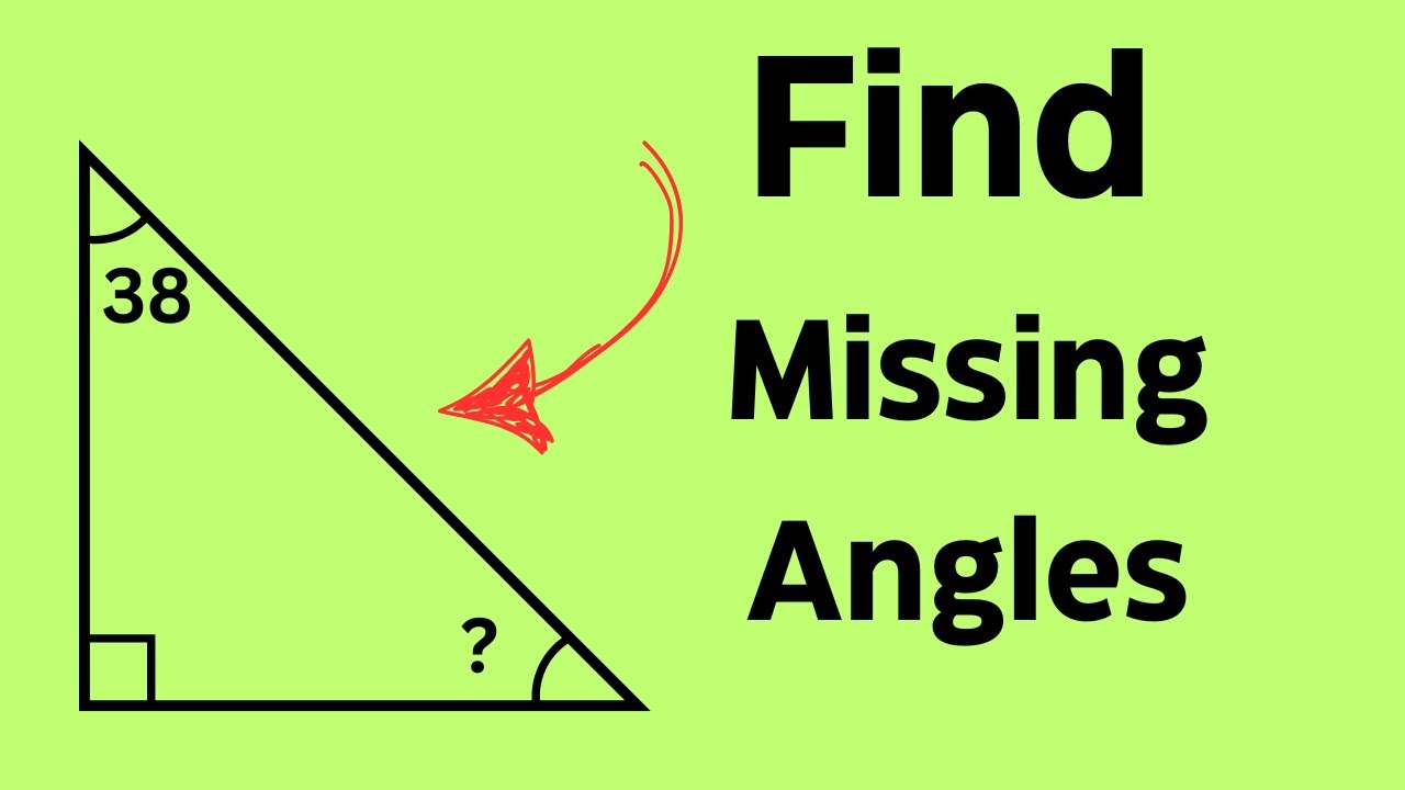 Basic Trigonometry-Using trig functions to find missing angles in right triangles