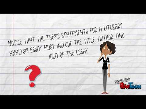 Intro. to Literary Analysis