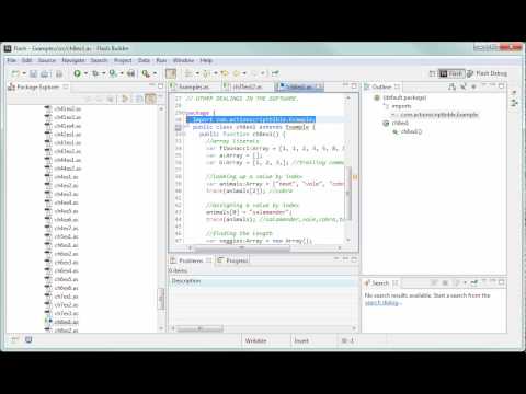 Running Example Code with Flash Builder | ActionScript 3.0 Bible, 2nd Ed